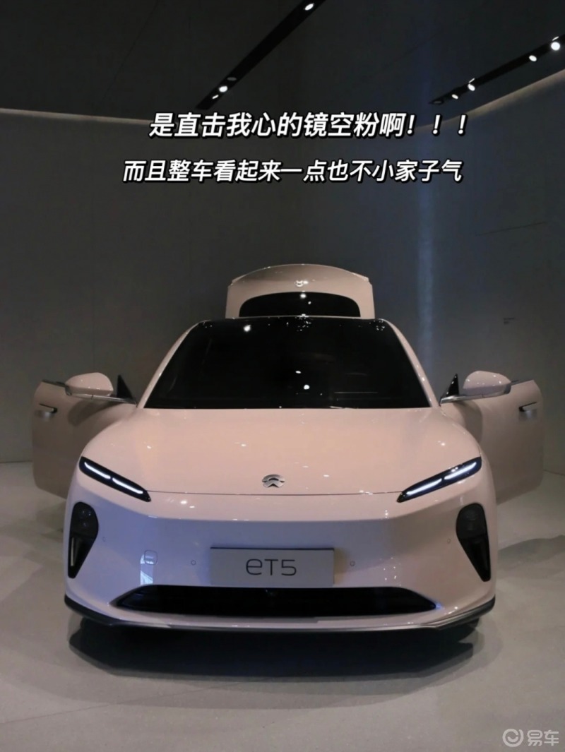 镜空粉ET5一整个击中穿粉色T恤甜妹的心!_蔚来ET5社区_易车社区