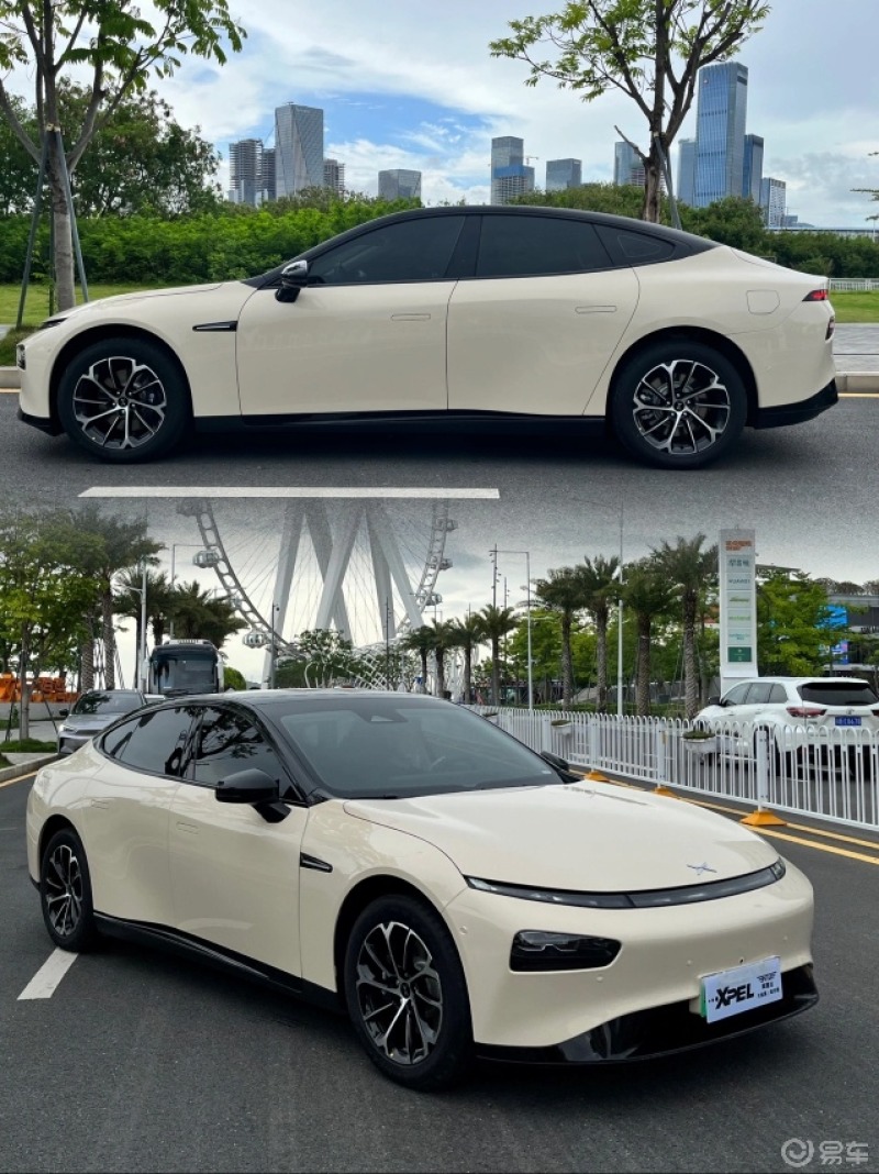 小鹏P7 改色案例 卡其米兰_美女合集社区_易车社区