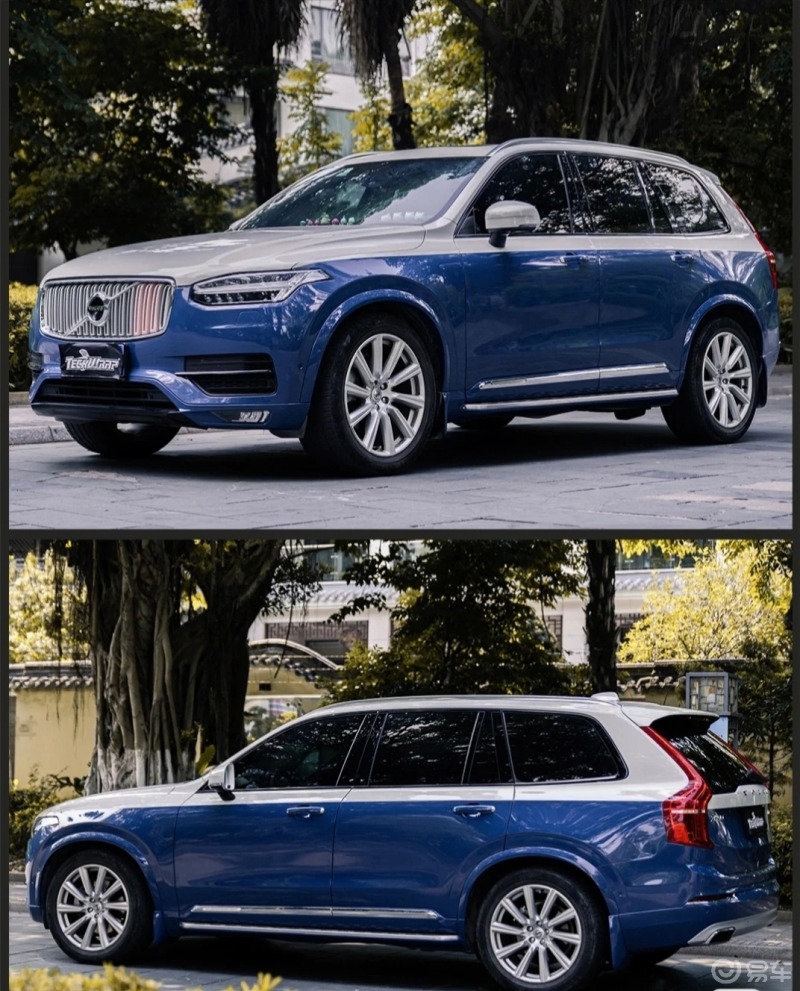 沃尔沃XC90 ️蓝灰双拼改色｜北欧低调绅士😎_沃尔沃XC90社区_易车社区