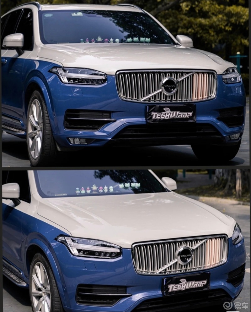 沃尔沃XC90 ️蓝灰双拼改色｜北欧低调绅士😎_沃尔沃XC90社区_易车社区