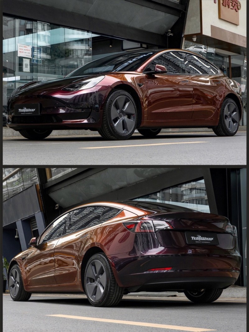 特斯拉model3流光黑魅红_Model 3社区_易车社区